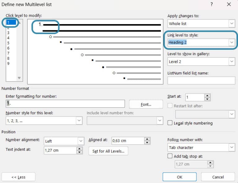 Automatic Lists: Quick and Easy with Word | GRIN